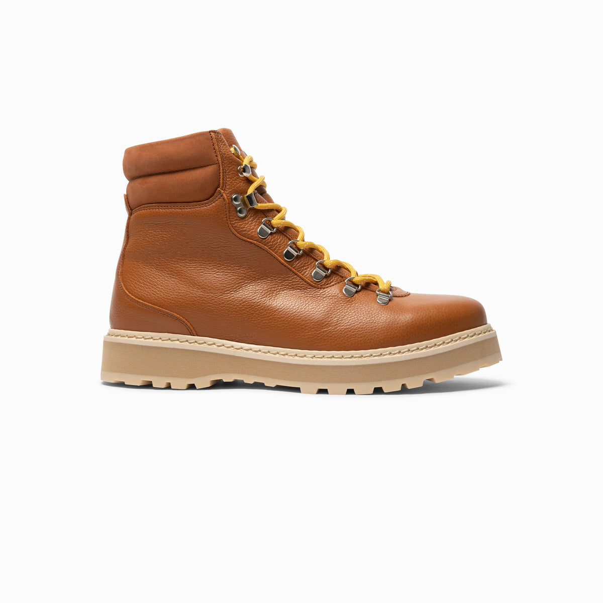 MONO Hiking - Grained Leather - Brown- Shearling Lining - Mens – Techno ...